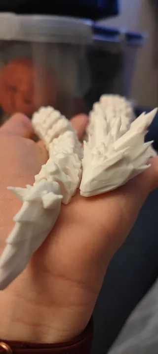 Articulated crystal dragon v2 (fixed) by Molodos | Download free STL model | Printables.com