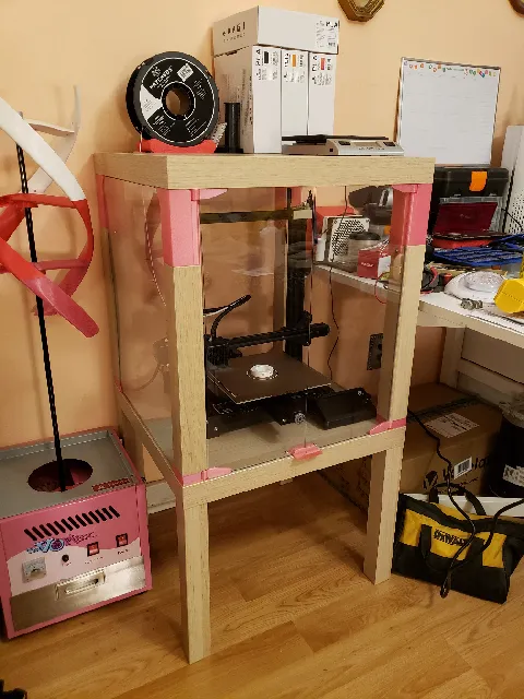 Make of Original Prusa i3 MK3 ENCLOSURE -Ikea Lack table - Prusa ...