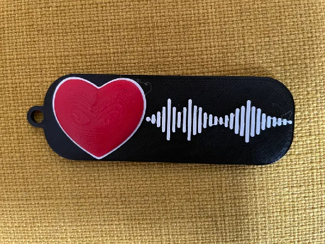 "I Love You" Soundwave Keychain #1 by FC2M3D | Download free STL model ...