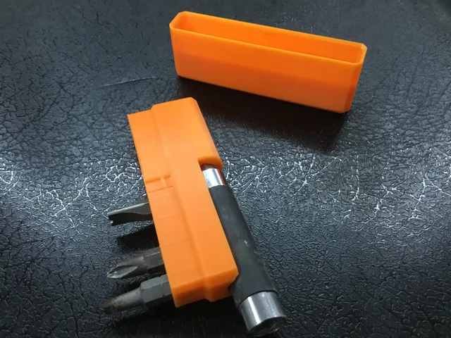 Make of EDC Bit Case / Screwdriver Handle by M7 Designs | Download free ...