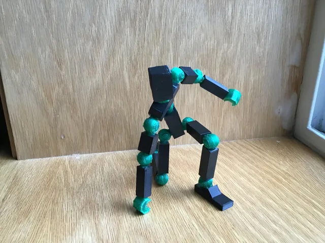 "TP-Unit01" 3D Printable Poseable Action Figure by Foggiest Idea ...
