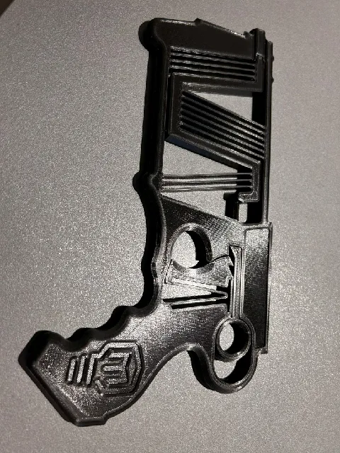 Make of One Piece Compliant Mechanism Blaster (Mark Rober) by CloseEnoughMachineShop | Download ...