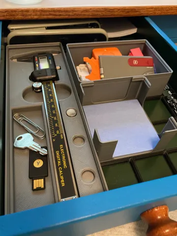 Gridfinity 6in Caliper Holder (Updated) by Cheshire_Wolf | Download ...