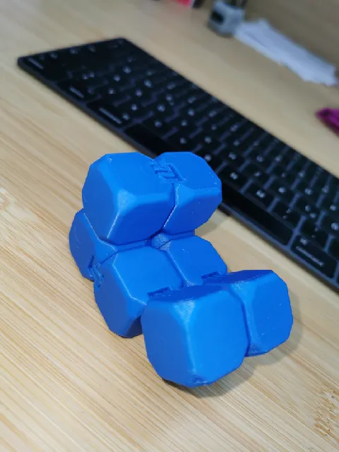 Make of Infinity Cube (fidget cube) with interchangeable hinges by ...