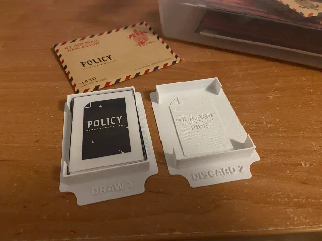Make of Secret Hitler Policy Draw and Discard Piles by Bram | Download ...