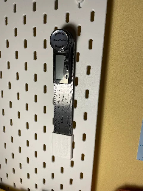 Make of Ikea Skadis Digital Protractor Holder by Bob837 | Download free ...