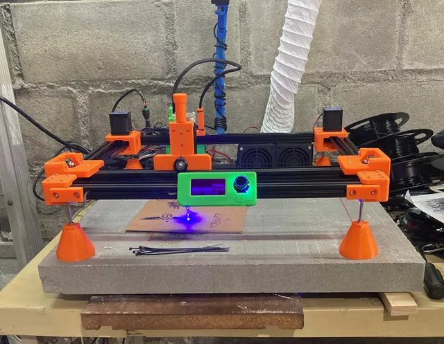 Make of EZengrave coreXY Laser Engraver/Motion System by Zachary Bedell ...