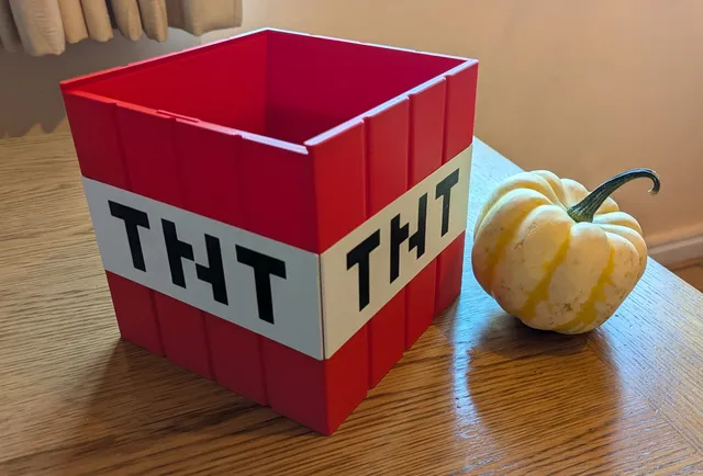Minecraft TNT Piggy Bank by 3D Gene Designs | Download free STL model ...