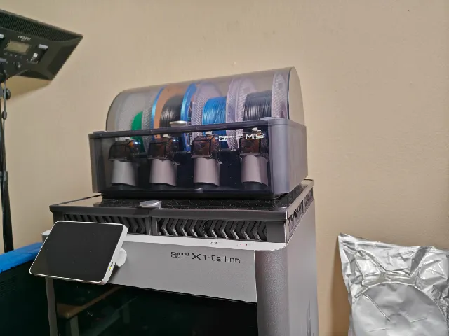 Make of Bambu P1P and X1 Sliding Vent Glass Top Enclosure /w LED option ...