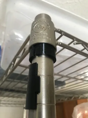 Wire shelf retainer sleeve by Dan Rogers | Download free STL model ...