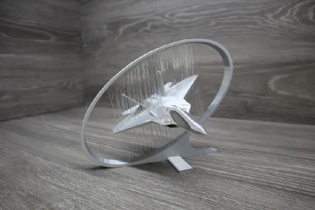 F-22 Raptor - String art display - Face by Raskal | Download free STL ...