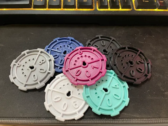 Make of Filament Swatch Coins by Atelier de JB | Download free STL ...