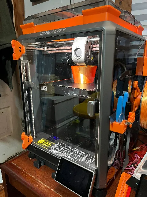 Make of Creality K1/K1C Hinged Lid Riser by Billyk | Download free STL ...