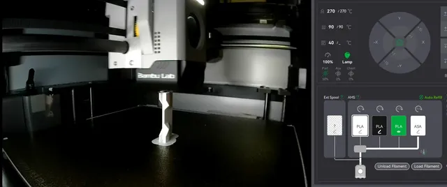 Bambu X1 Carbon Purge Chute Extension by z3d | Download free STL model | Printables.com