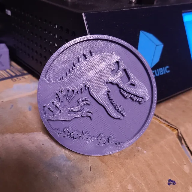 Make of Jurassic Park Token&Medal by Monty | Download free STL model ...