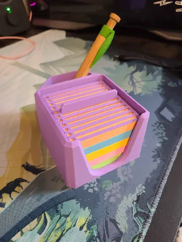 POST IT NOTE & PEN HOLDER by DT3D_PRINT | Download free STL model ...