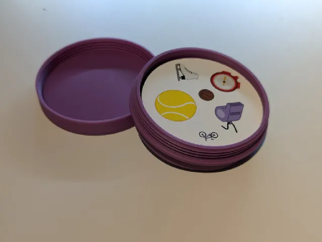 Parametric OpenSCAD Round Container Jar with a screw lid by Michael ...