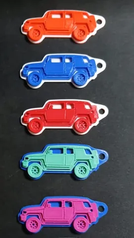 Toyota FJ Cruiser keychain by 1D_Design | Download free STL model ...