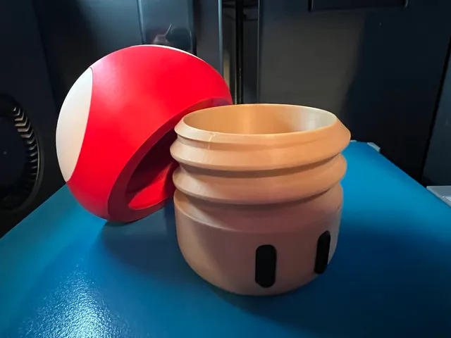 Make of Super Mario 1up mushroom Pilz container box game by Jan Luteran ...