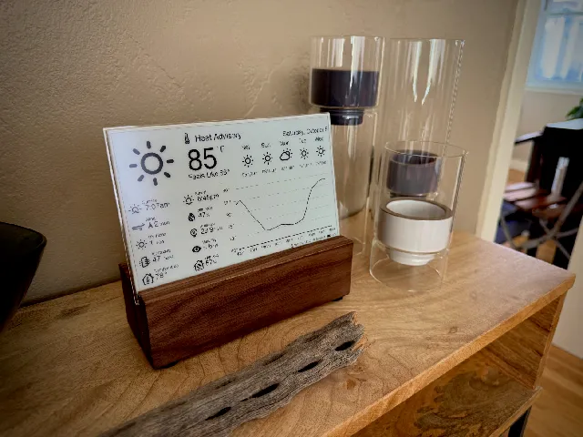 Make of ESP32 E-Paper Weather Display Stand by michelle | Download free ...