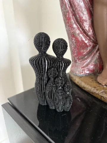 Family Statue three children (Father's day) by Sabre Design | Download ...