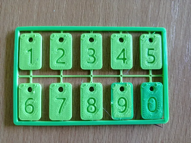 Numbers Label Kit Card by HA3JO TechFusion | Download free STL model ...