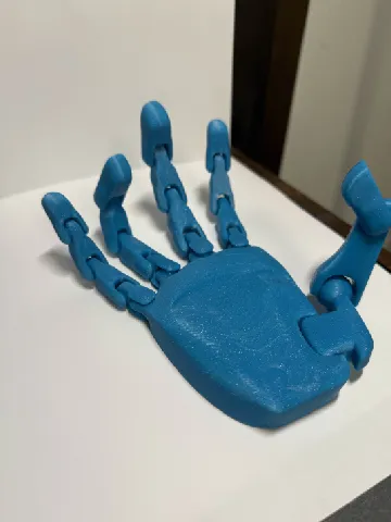 Poseable articulated hand model by Michael Wycoff | Download free STL ...