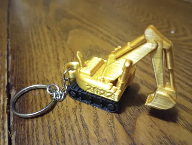 Mini Excavator key chain by TJC_3dprinting | Download free STL model ...