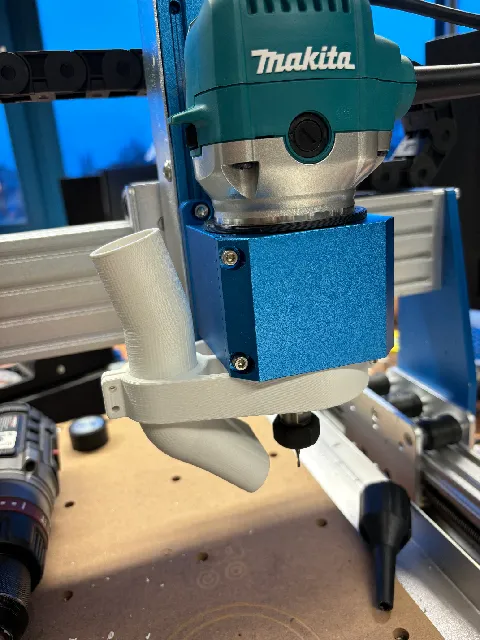 Make of Vacuum hose attachment for Makita routers, for CNC machines by ...