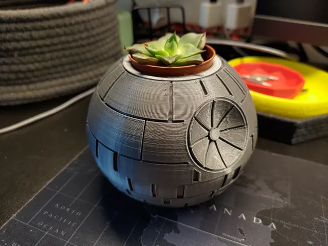 Make of Death Star - Star Wars Pot Plant by mtczekajlo | Download free ...