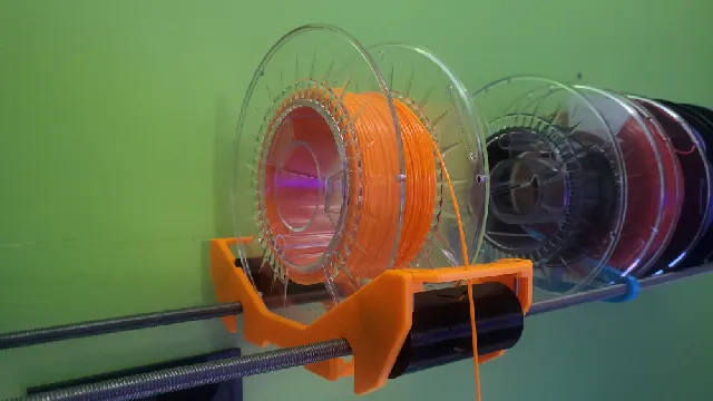 Auto-Rewind Spool Holder for RepRack by Jerrari | Download free STL ...