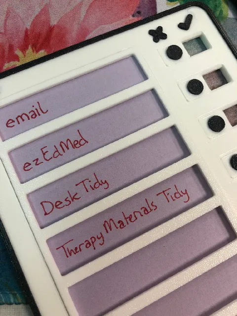 Make of Print in place checklist / to-do board - Insert your paper and ...