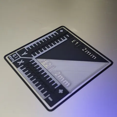 X, Y and Z calibration tool for IDEX / dual extruder / dual color 3D ...