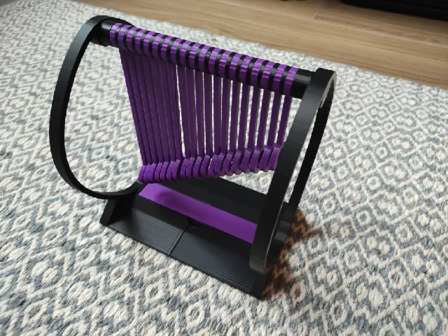 Pendulum Wave Toy with 3 pendula sets by 3DPrintBunny | Download free ...