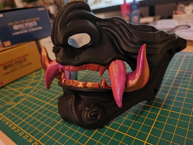 Samurai Mask Model 3 Easier Print by Jay Peero | Download free STL ...