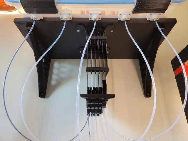 Make of Quick PTFE Filament Tube change system for dryboxes by Eric T ...