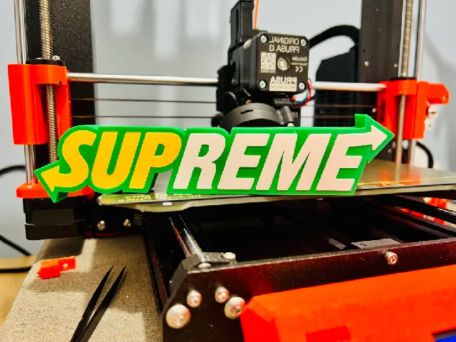 Make of SUBWAY SUPREME logo paperweight by MCXIII | Download free STL ...