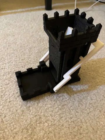 Self-Loading Lego Dice Tower by Micro Center | Download free STL model ...