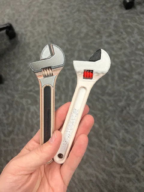 Make of Print-in-Place Adjustable Wrench by PrinTech3D | Download free ...