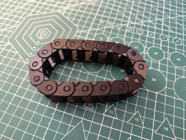 AR cable chain link opened by aroo | Download free STL model ...