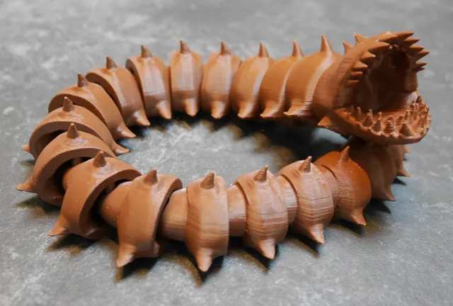 Purple Worm Articulated by MZ4250 | Download free STL model ...