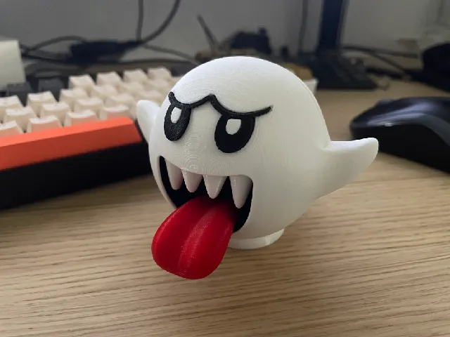 Make of Boo from Super Mario Bros by Sam 3D Prints | Download free STL ...