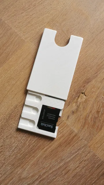 Make of SD/MicroSD card case by NESI | Download free STL model ...