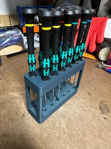 Gridfinity Wera screwdriver holder by RWMH | Download free STL model | Printables.com