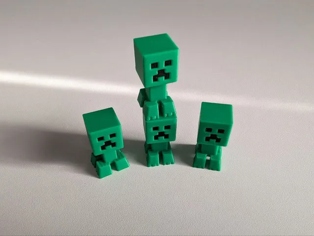 Make of Minecraft Mini Creeper by entirepotato | Download free STL ...