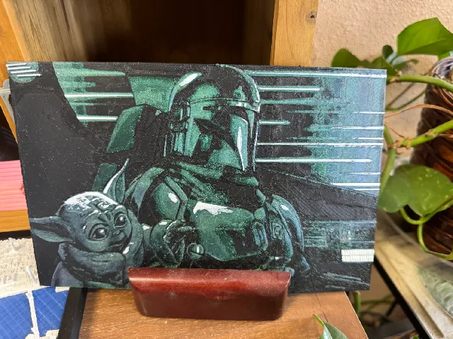 Make of HueForge - Mando and child by Coleton Sessions | Download free ...