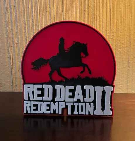 Placa Red Dead Redemption 2 RDR2 by DaniSC | Download free STL model ...