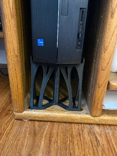 Make of Computer Floor Stand by QuietMike | Download free STL model ...