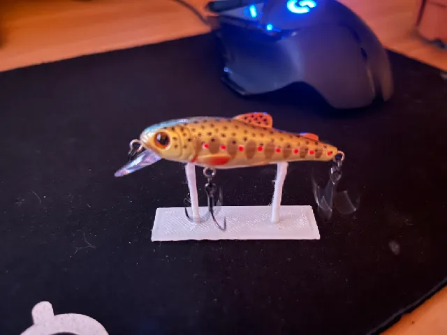 fishing lure display stand by baby bear mc | Download free STL model ...