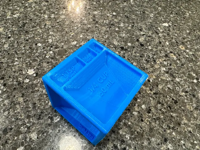 Measuring Cube From 1/4 tsp to 1 Cup by FastPrint | Download free STL ...